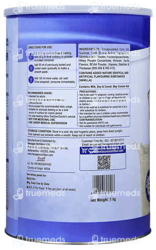 Pentasure Vanilla Powder 1000 Gm - Uses, Side Effects, Dosage, Price ...