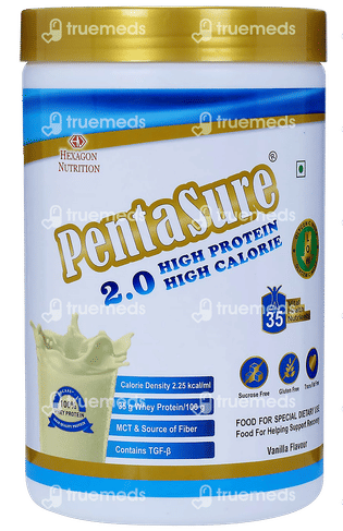 Pentasure 20 Vanilla High Protein Powder 1000 Gm - Uses, Side Effects ...