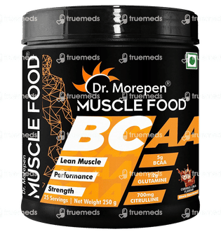 Dr Morepen Muscle Food Bcca Curious Cola Powder 250 Gm - Uses, Side ...