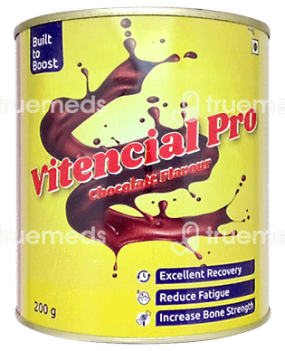 Vitencial Pro Chocolate Sugar Free Powder 200 Gm - Uses, Side Effects ...