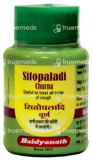 Baidyanath Sitopaladi Churna 30 Gm - Uses, Side Effects, Dosage, Price ...