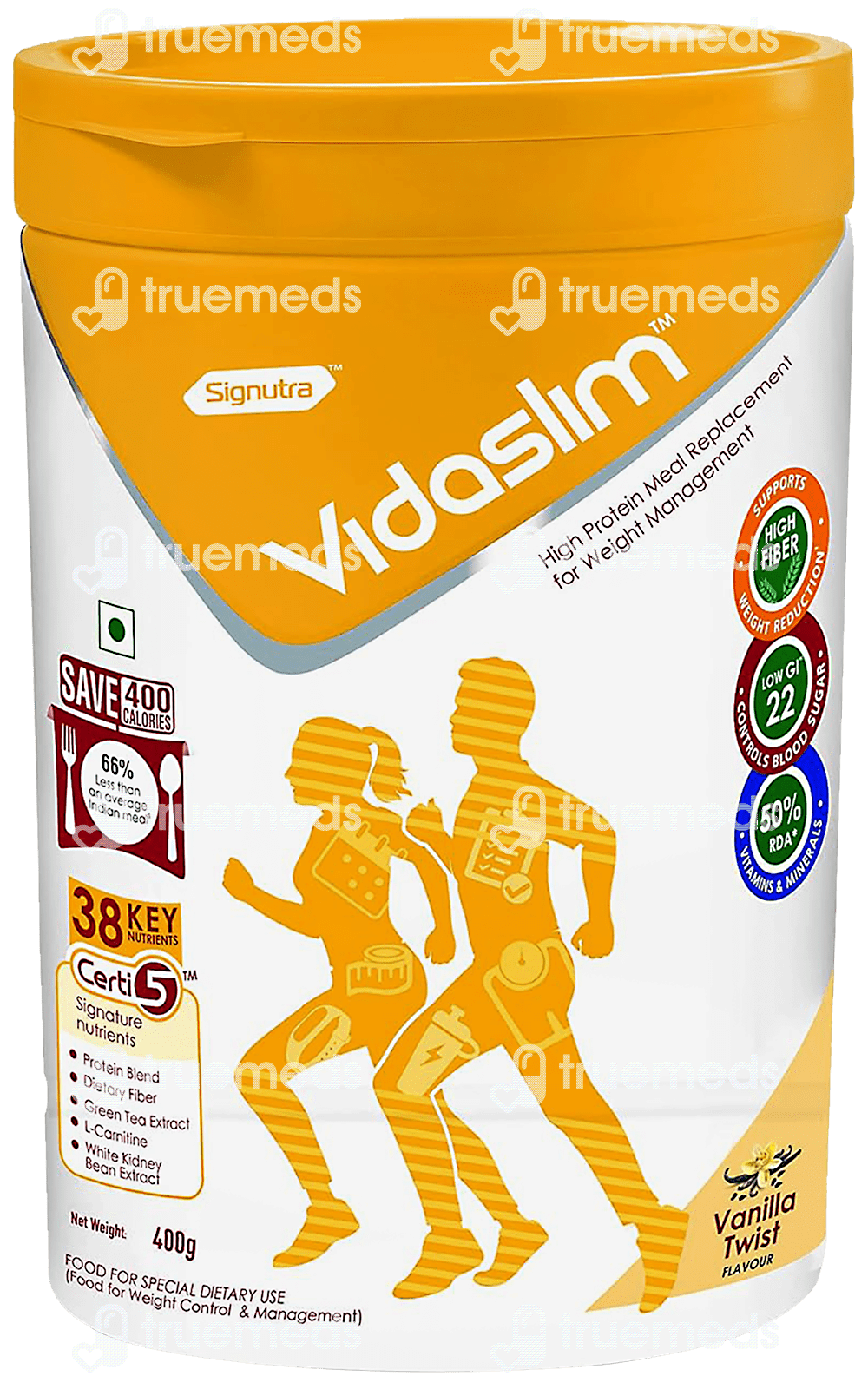 Vidaslim Vanilla Twist Powder Jar 400 Gm - Uses, Side Effects, Dosage ...