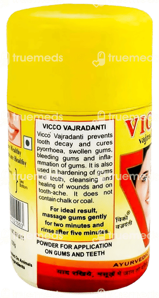 Vicco Vajradanti Tooth Powder 100 Gm - Uses, Side Effects, Dosage ...