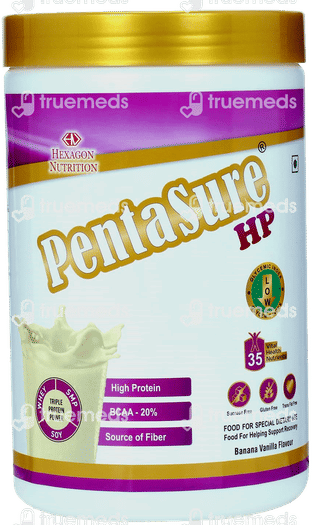 Pentasure Hp Banana Vanilla Powder 1 Kg - Uses, Side Effects, Dosage ...