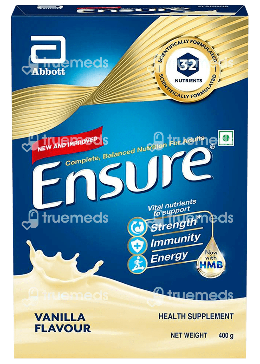 Ensure With Hmb Vanilla Flavour Powder 400 Gm - Uses, Side Effects ...