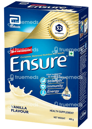 Ensure With Hmb Vanilla Flavour Powder 400 Gm - Uses, Side Effects ...