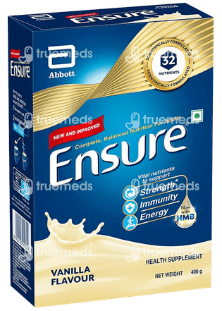 Ensure With Hmb Vanilla Flavour Powder 400 Gm - Uses, Side Effects ...