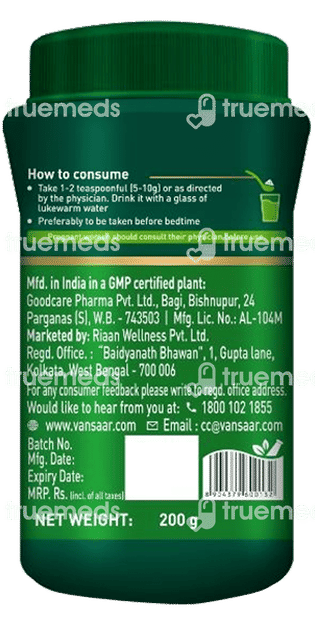Baidyanath Vansaar Gut Relief Sugar Free Powder 200 Gm - Uses, Side ...