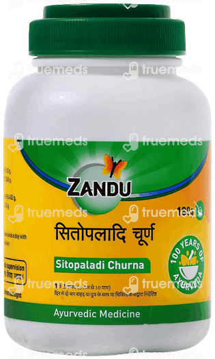 Zandu Sitopaladi Churna 180 Gm - Uses, Side Effects, Dosage, Price ...
