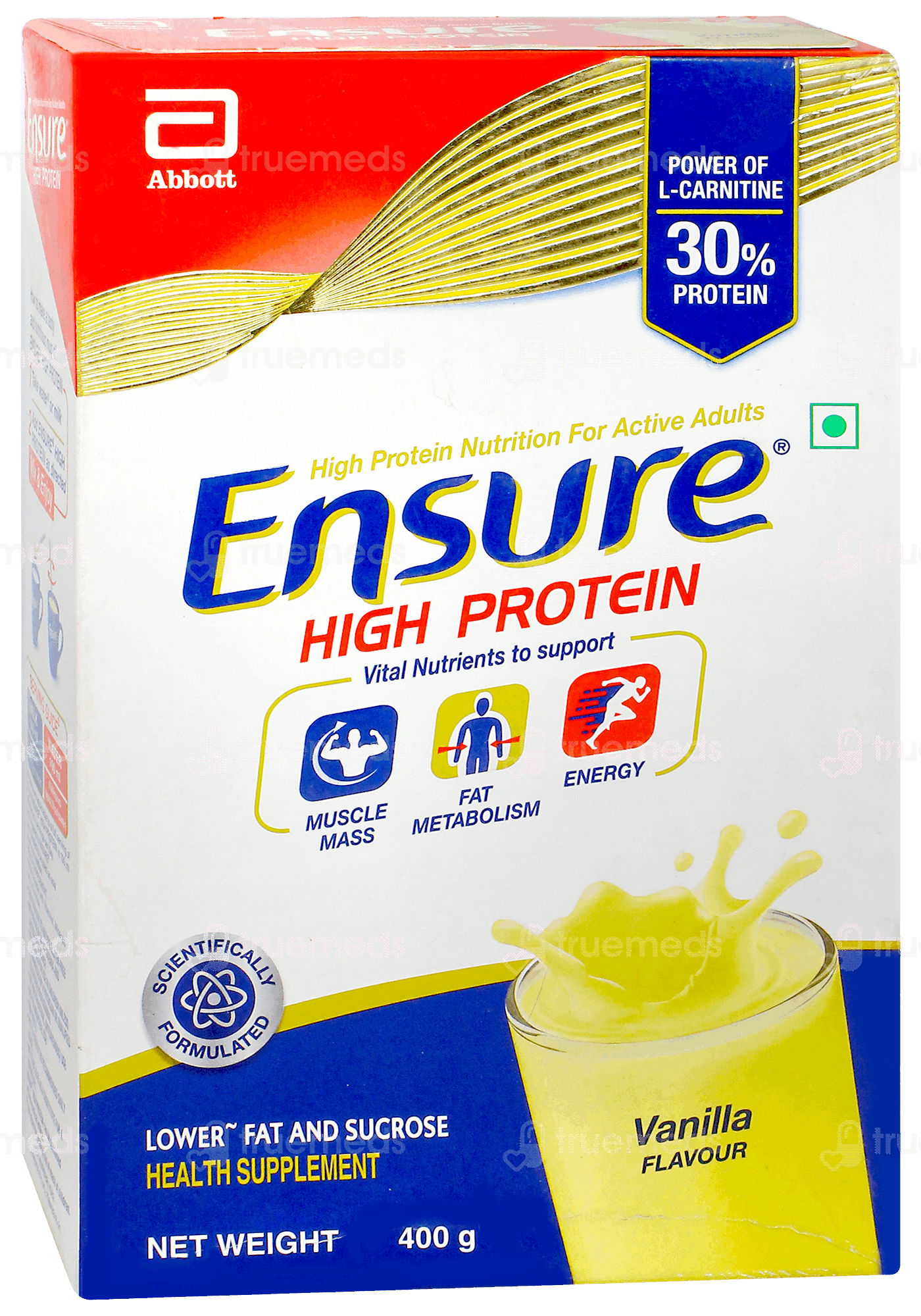 Ensure High Protein Vanilla Powder Refill 400 Gm - Uses, Side Effects ...
