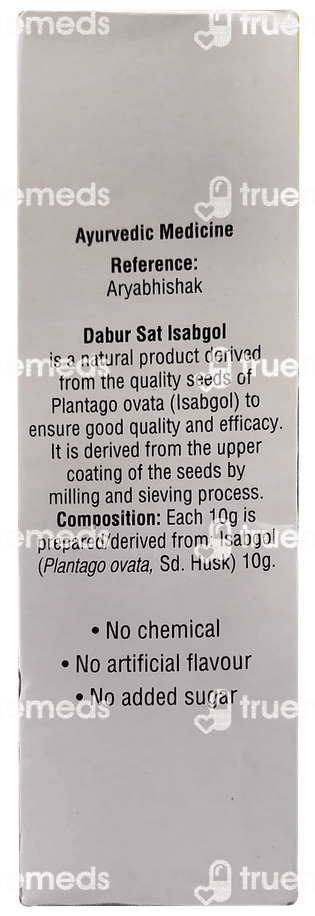 Dabur Sat Isabgol 45 Gm - Uses, Side Effects, Dosage, Price | Truemeds