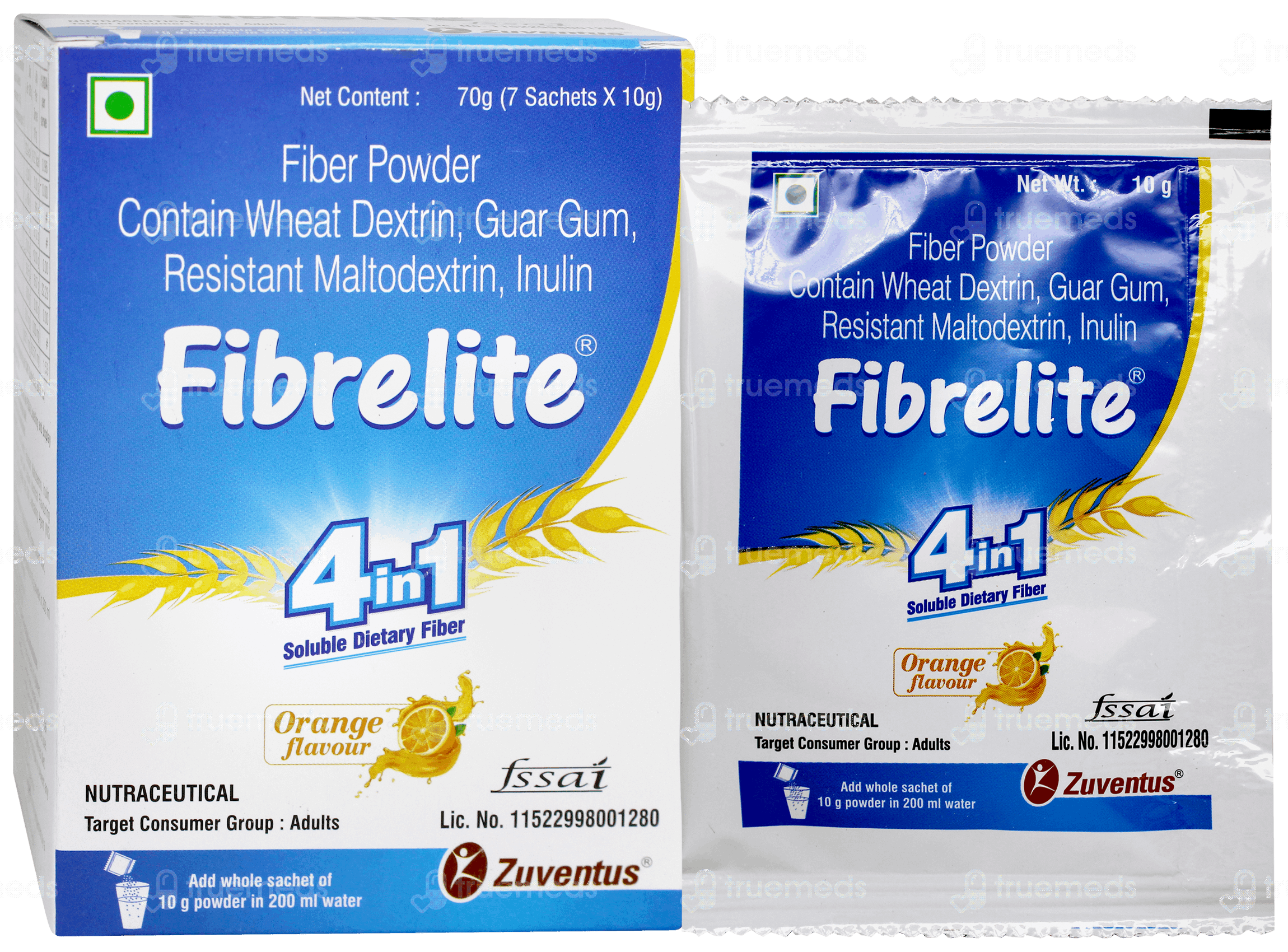 Fibrelite Orange Flavour Powder 10 Gm - Uses, Side Effects, Dosage ...