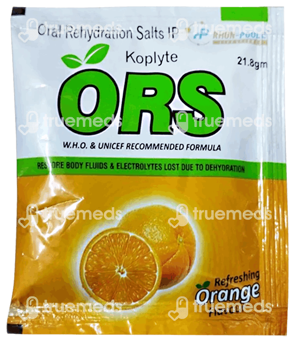 Koplyte Ors Refreshing Orange Flavour Powder 218 Gm - Uses, Side ...