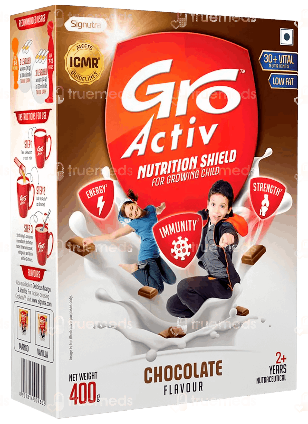 Gro Activ Nutrition Shield For Growing Child 2 Years Chocolate Flavour ...