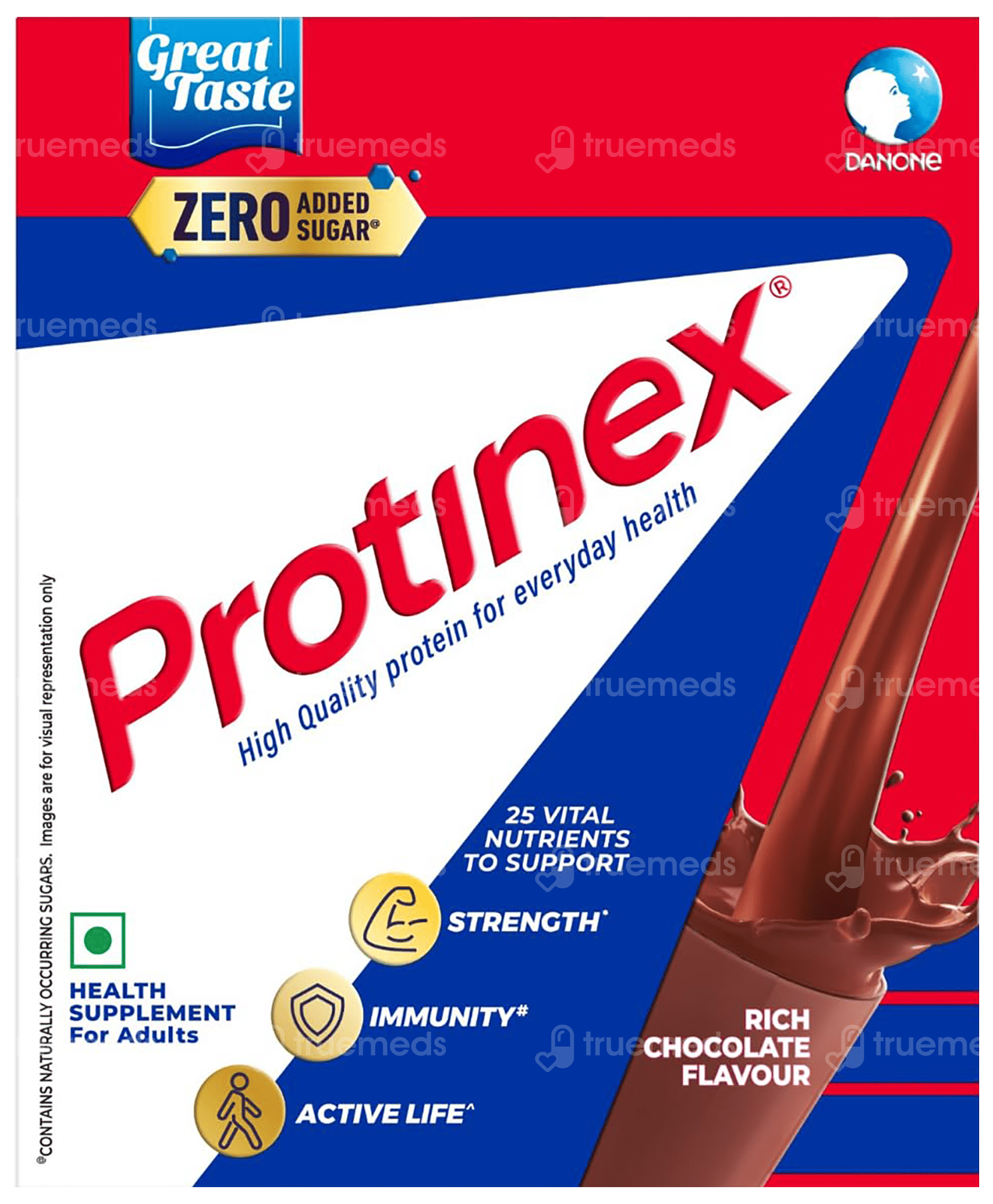 Protinex Rich Chocolate Flavour Zero Added Sugar Refill Powder 250gm ...