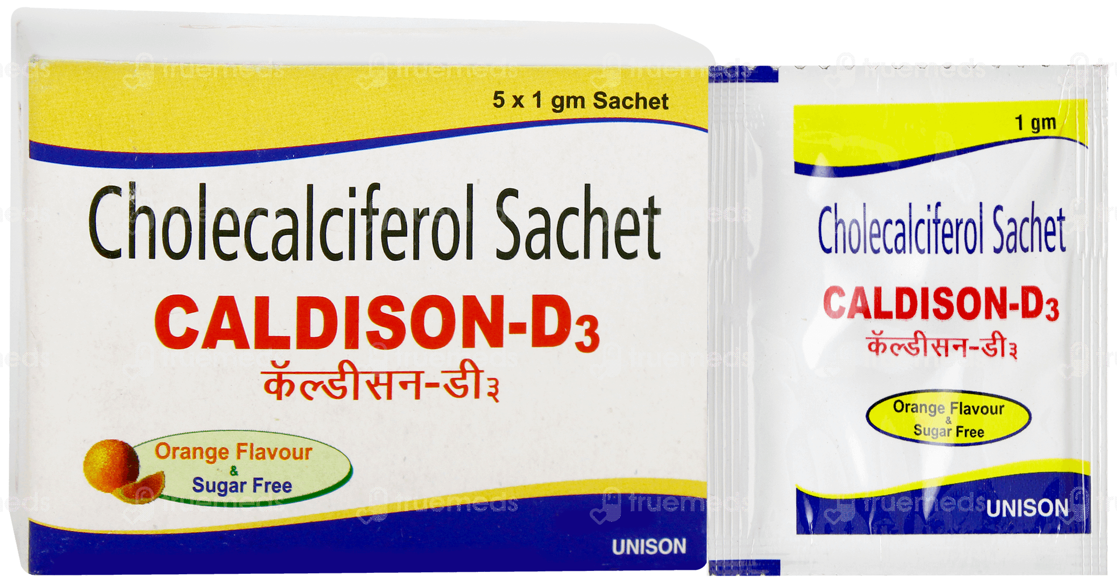 Caldison D3 Orange Flavour Sugar Free Sachet 1gm: Uses, Side Effects ...