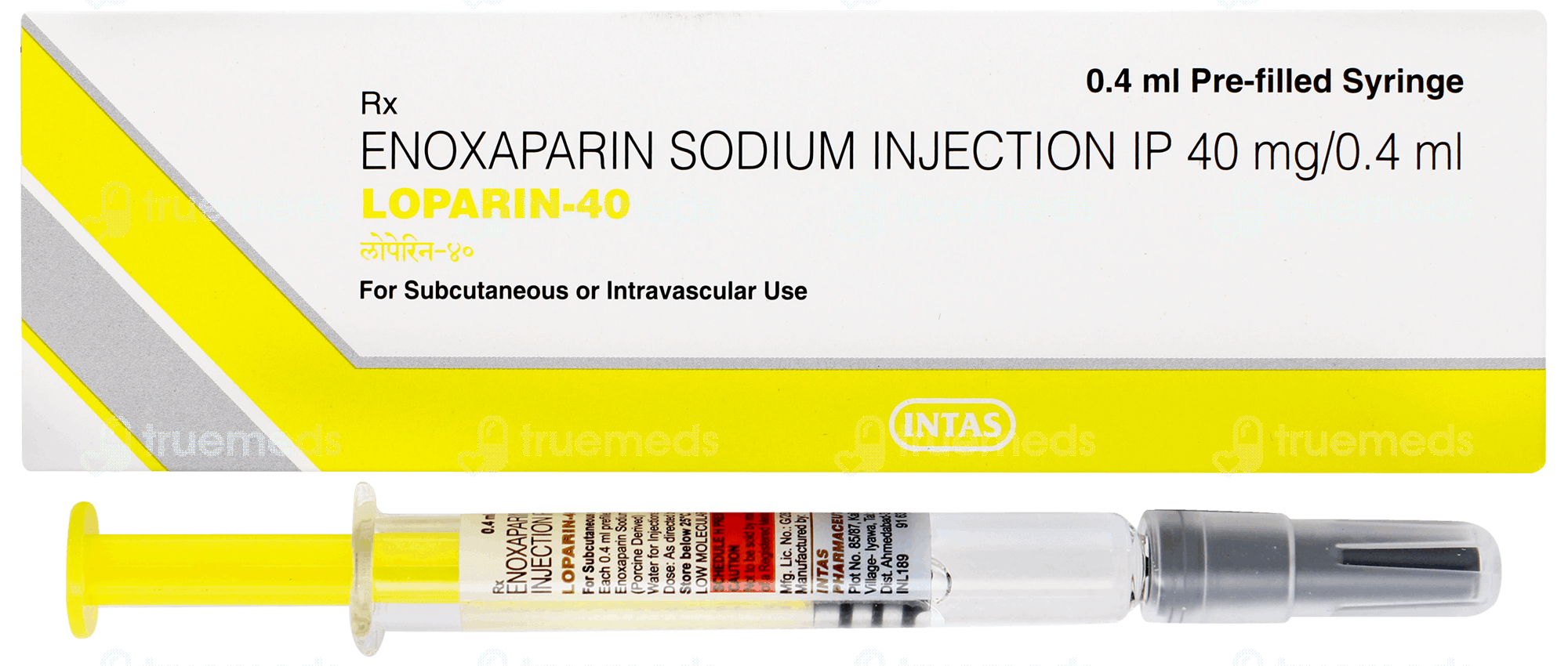 Loparin 40 MG Prefilled Syringe 0.4 ML | Order Loparin 40 MG Prefilled ...