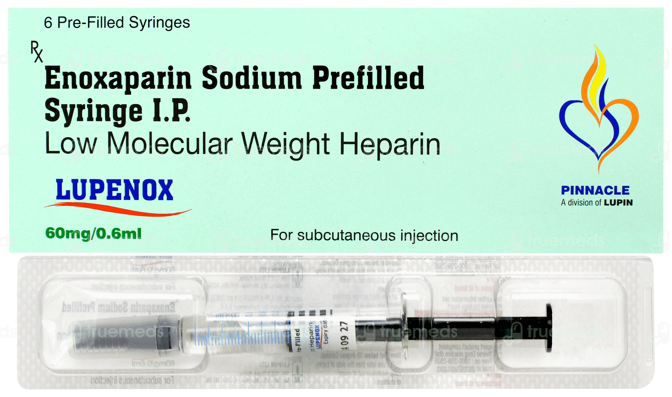 Lupenox 60 MG Prefilled Syringe 0.6 ML | Order Lupenox 60 MG Prefilled ...