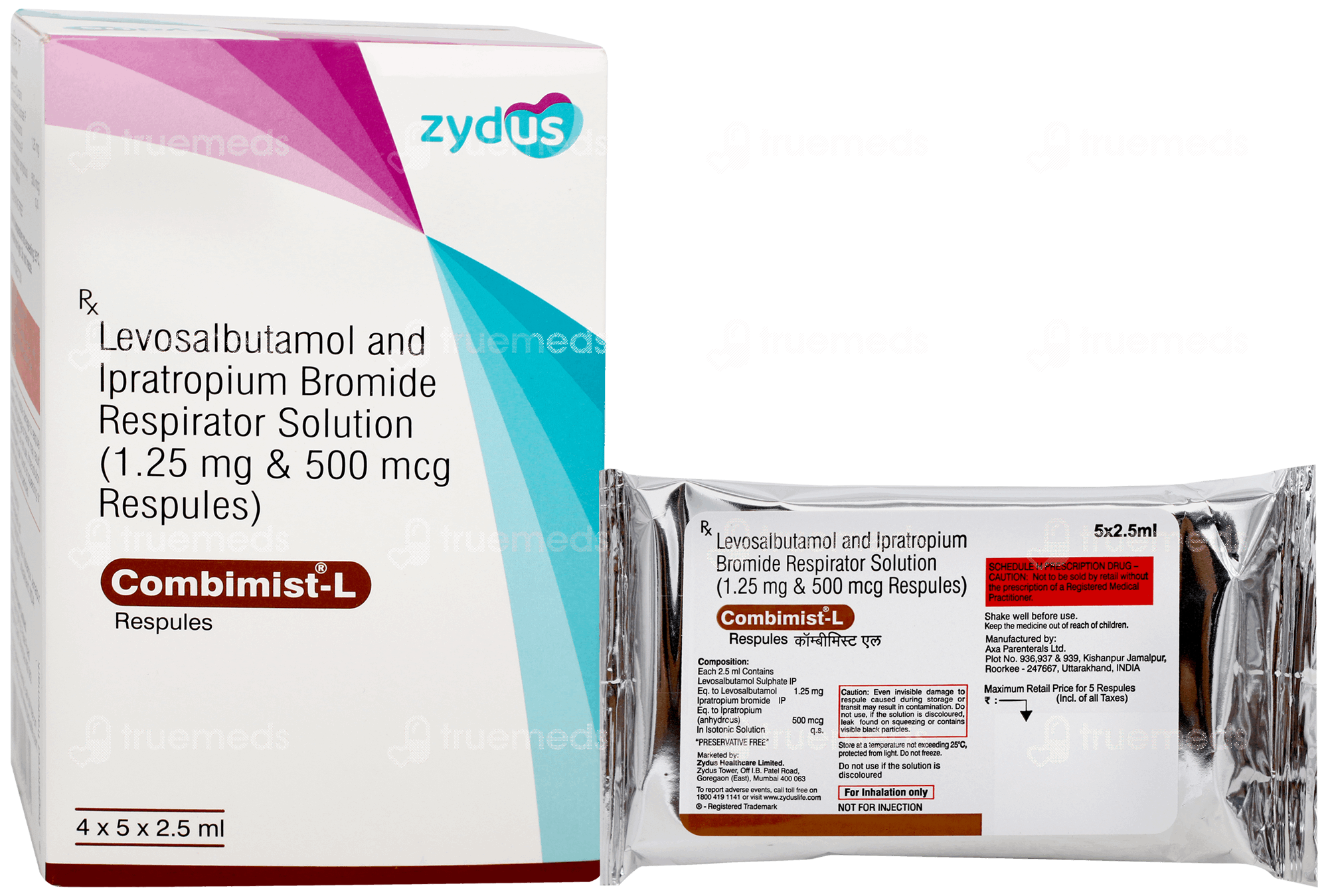 Combimist L | Order Combimist L 1.25 MG/500MCG Respules 2.5 Ml Online ...