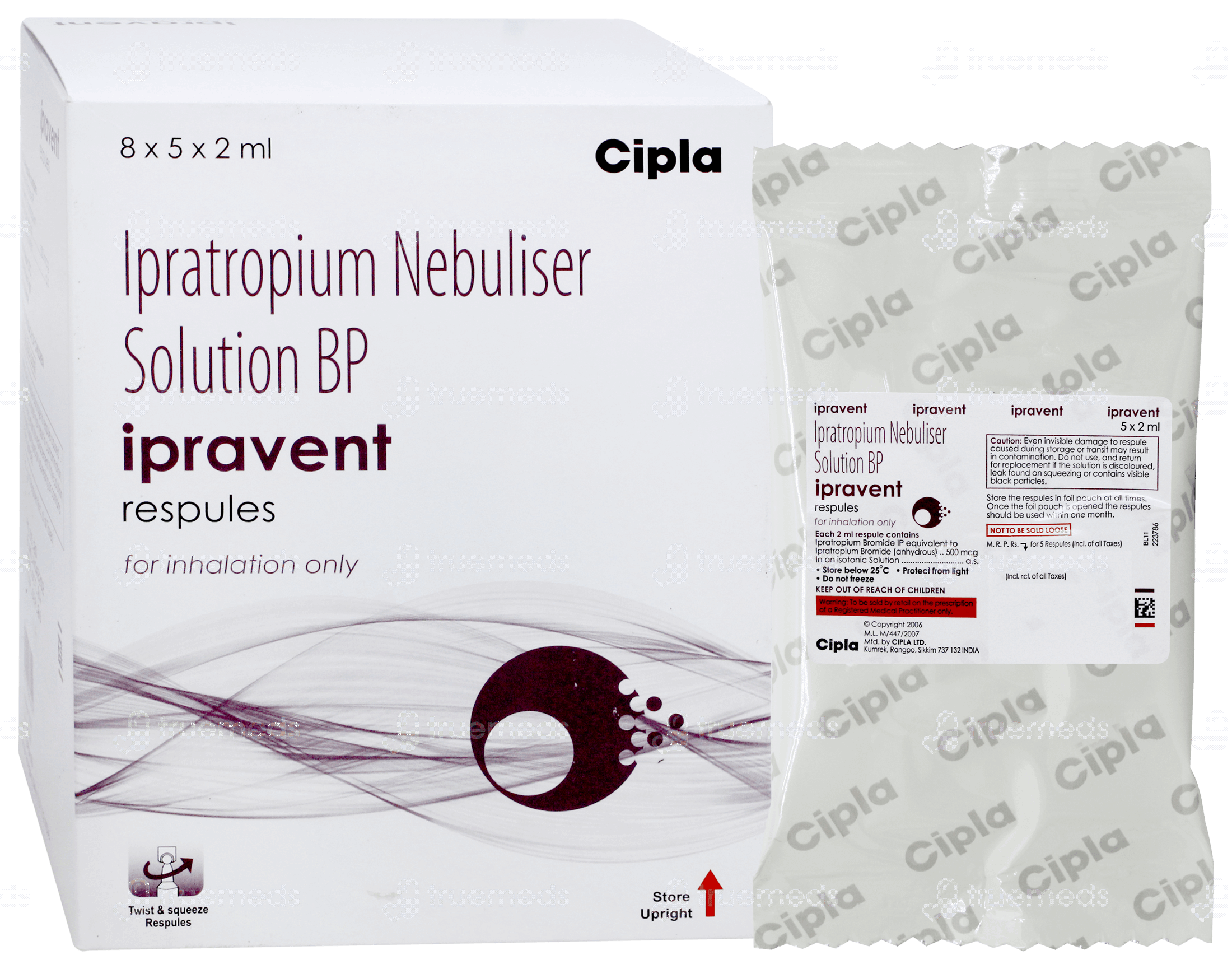 Ipravent 500 MCG Respules 2 ML (pack Of 5) | Order Ipravent 500 MCG ...