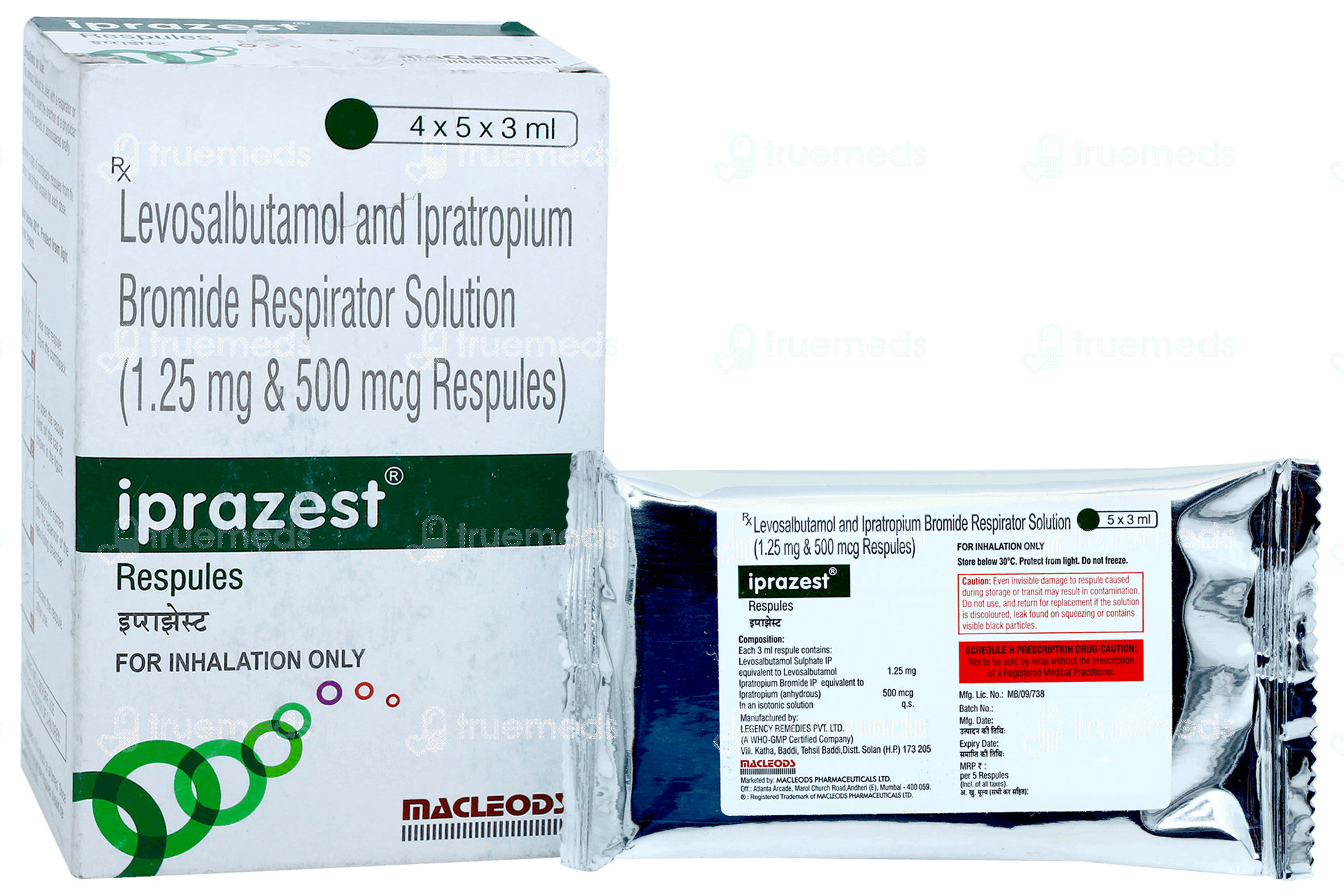 Iprazest 1.25 Mg/500mcg Respules 2.5 Ml(pack Of 5) | Order Iprazest 1. ...