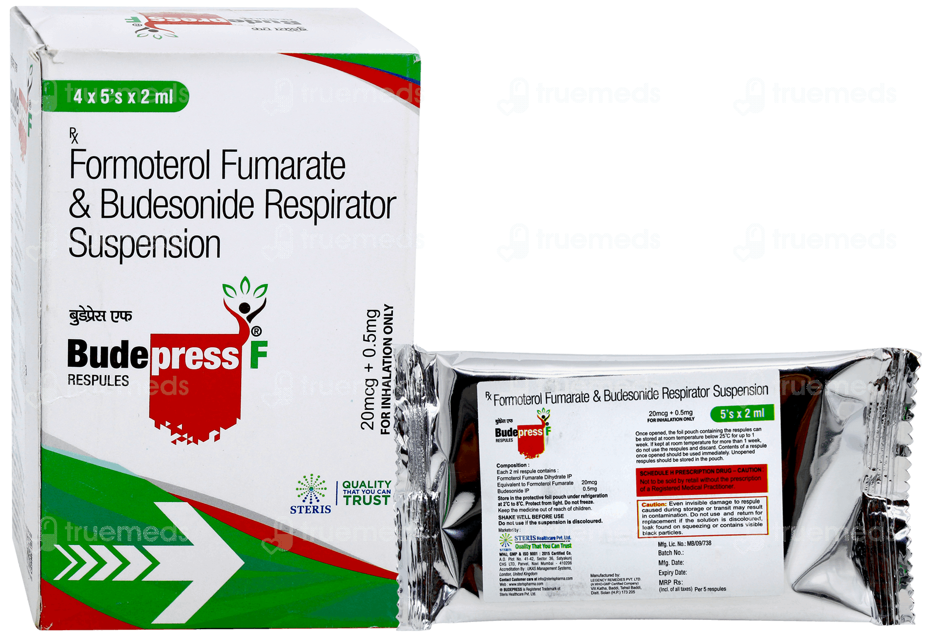 Budepress F 0520 Mcg Respules 2 Ml Pack Of 5 - Uses, Side Effects ...