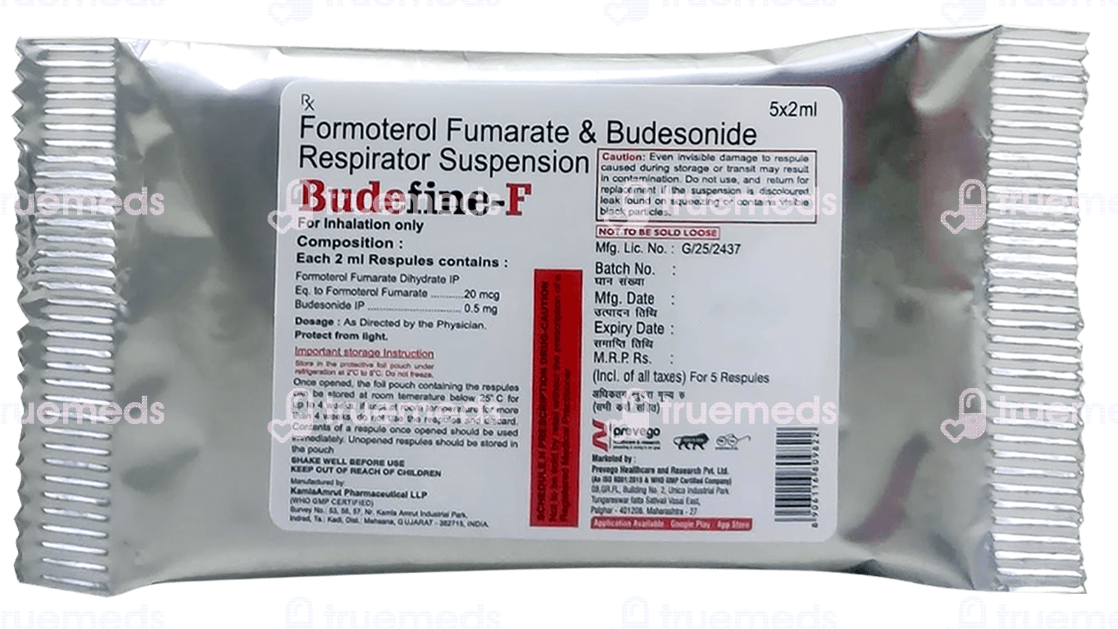 Foracort 20 Mcg/0.5mg Respules - Uses, Side Effects & Dosage from Truemeds