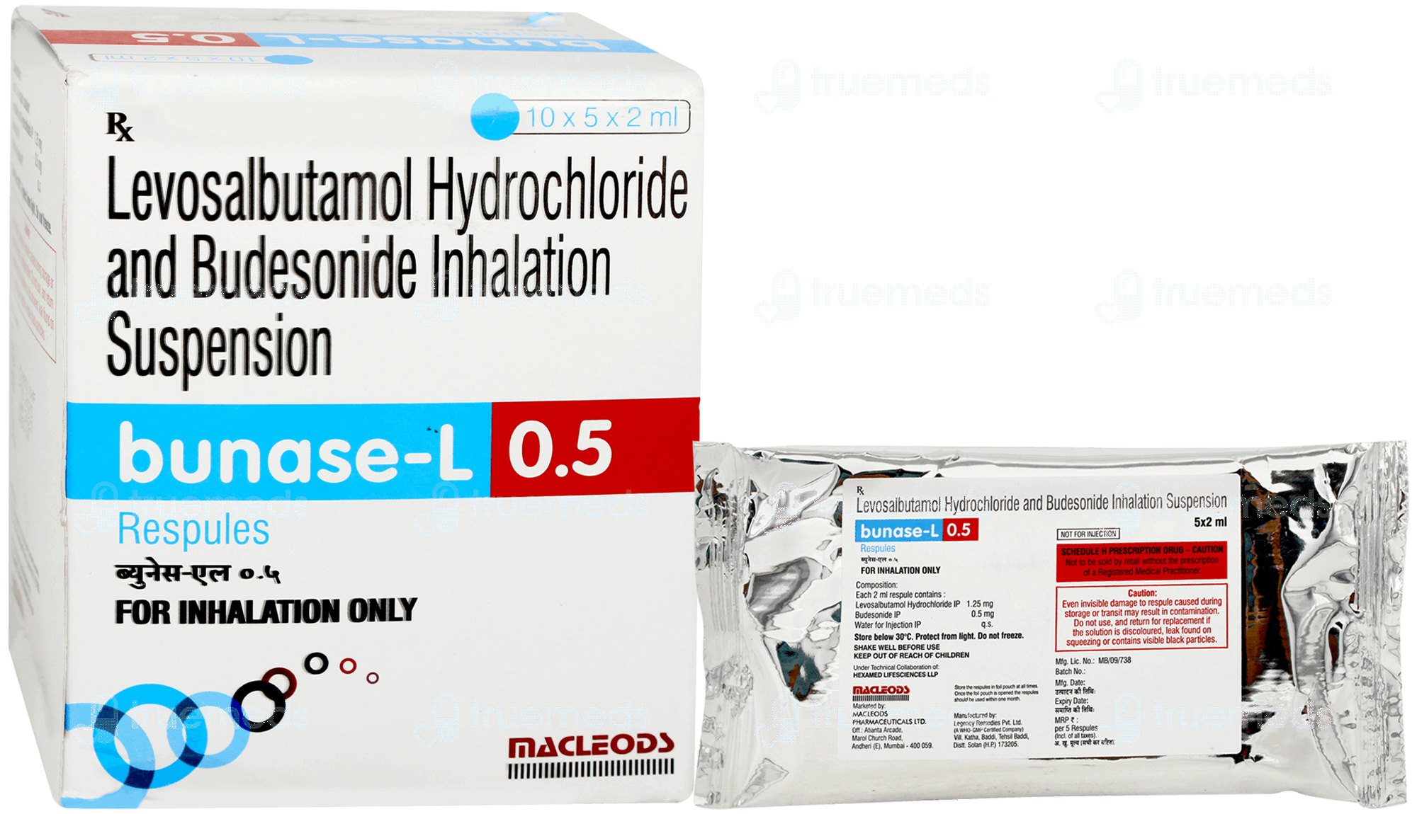 Bunase L 05 Mg Respules 5 - Uses, Side Effects, Dosage, Price | Truemeds