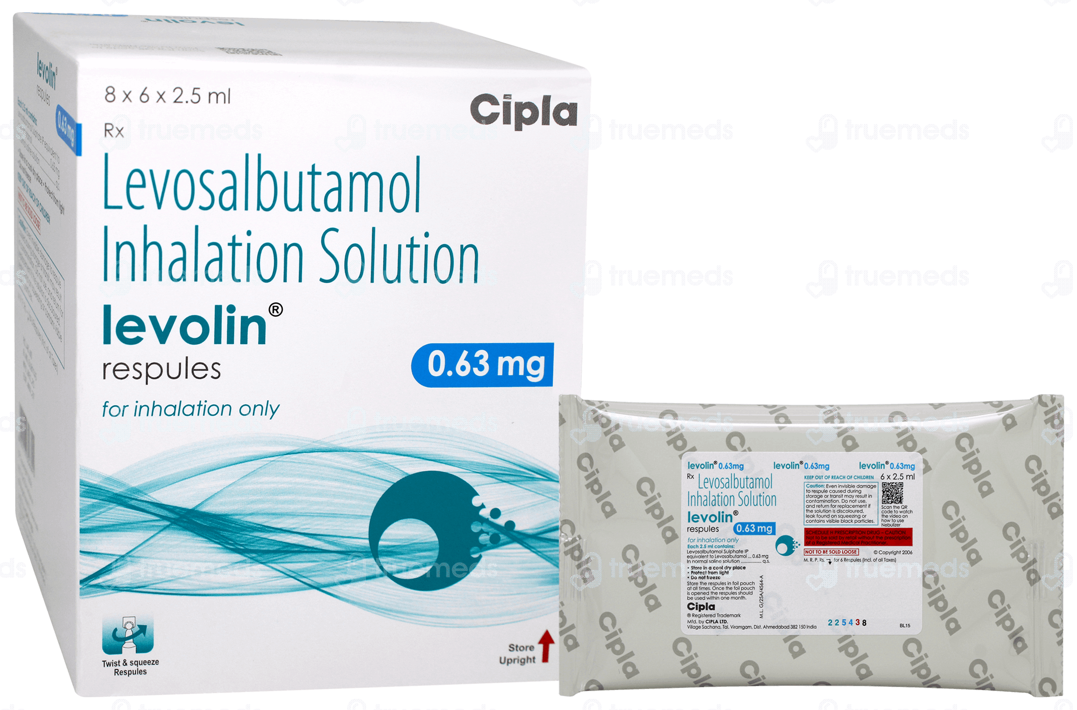 Levolin 063mg 25ml Pack Of 6 Respules - Uses, Side Effects, Dosage ...