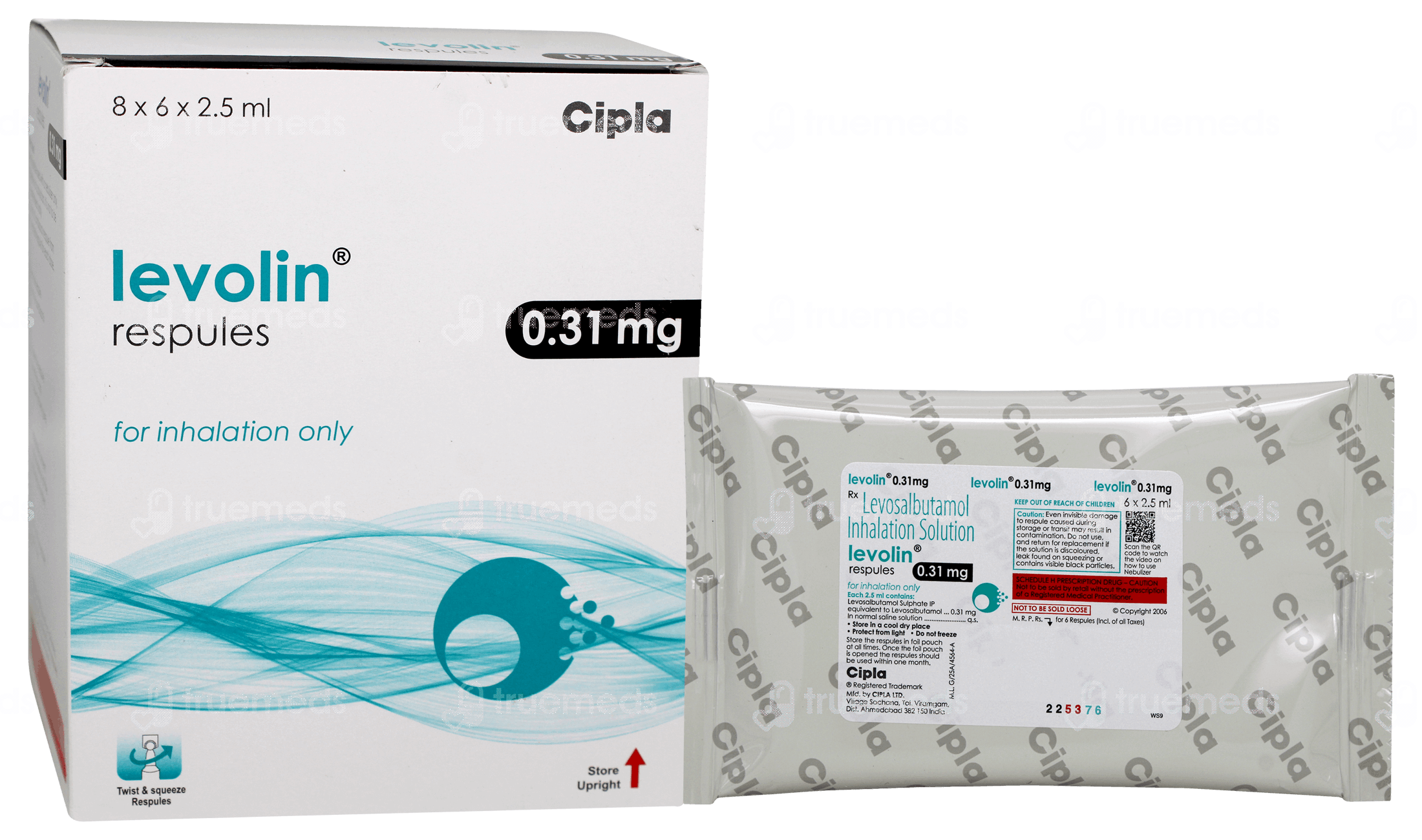 Levolin 031mg 25ml Pack Of 6 Respules - Uses, Side Effects, Dosage ...
