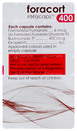 Foracort 6400 Mcg Rotacap 30 - Uses, Side Effects, Dosage, Price | Truemeds