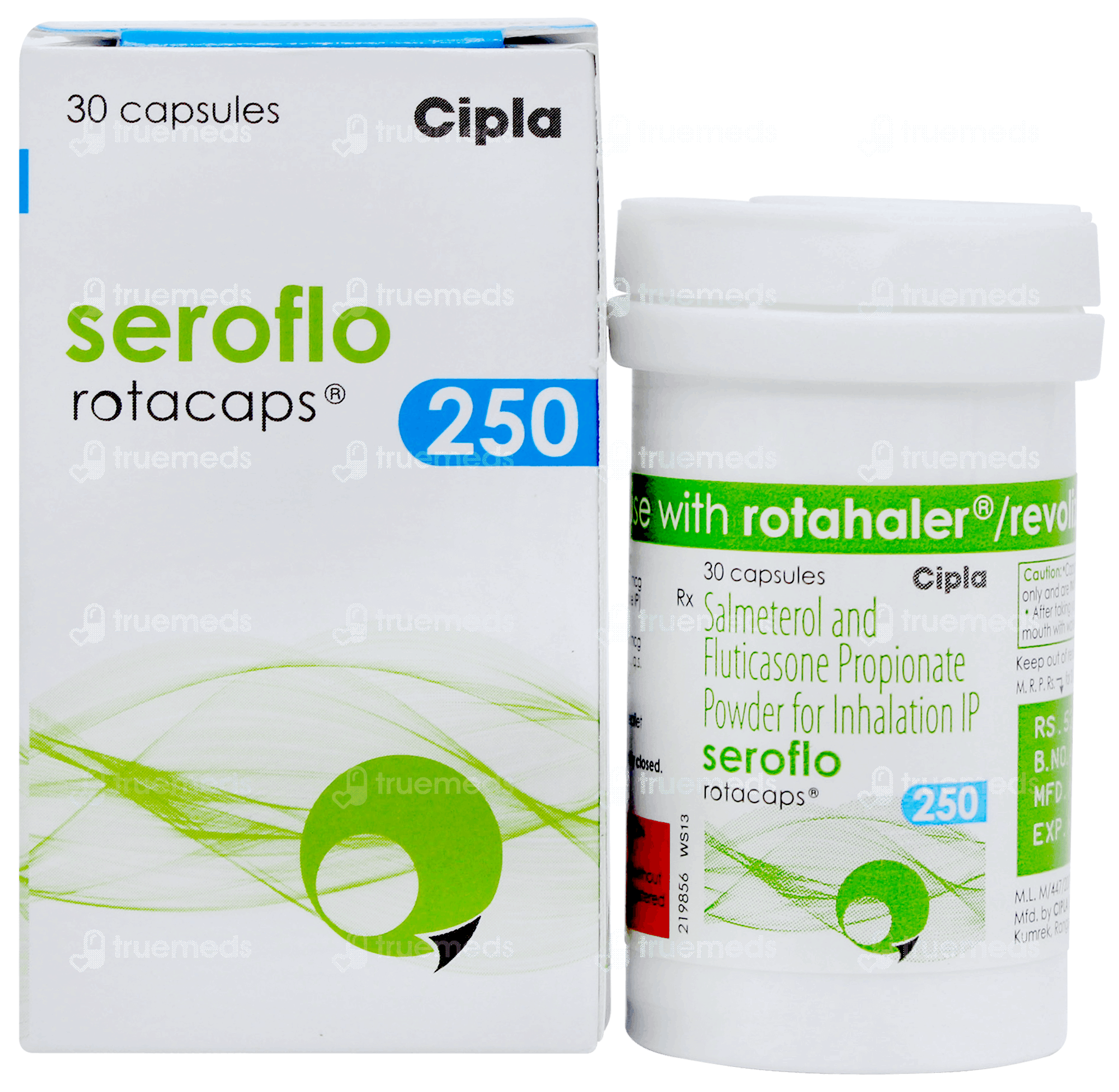 Seroflo 50250 Mcg Rotacap 30 - Uses, Side Effects, Dosage, Price | Truemeds