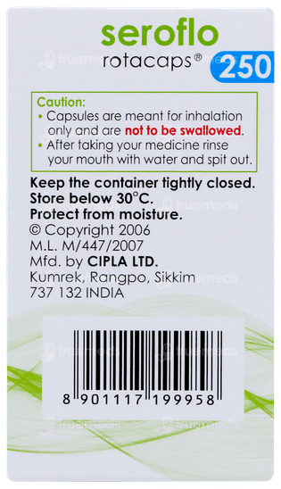 Seroflo 50/250 MCG | Order Seroflo 50/250 MCG Rotacap Online at Truemeds