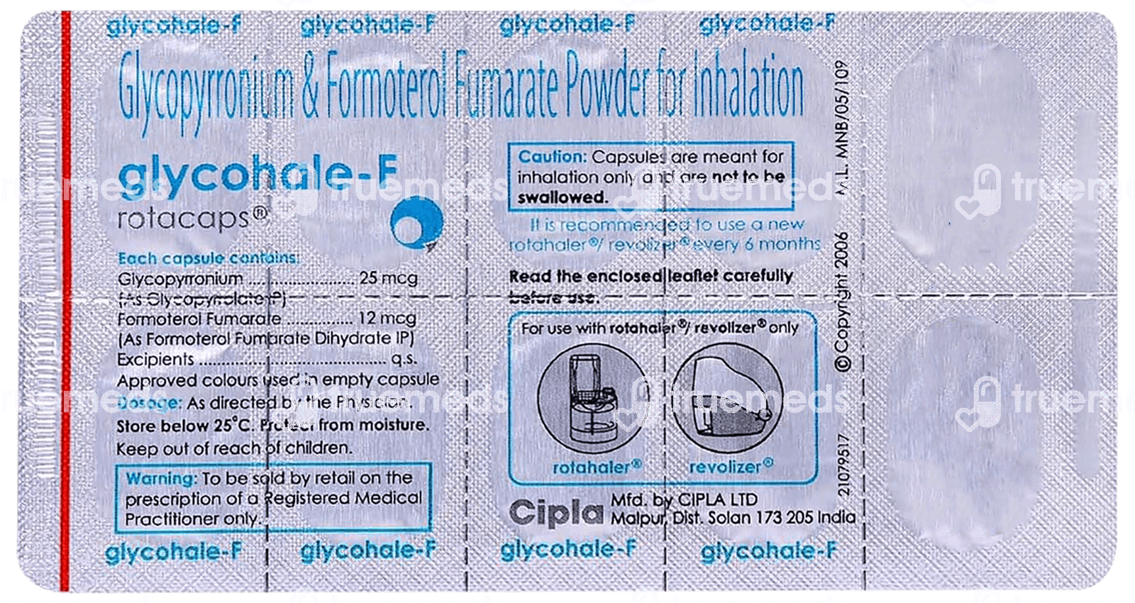 Glycohale F Rotacap 10 - Uses, Side Effects, Dosage, Price | Truemeds