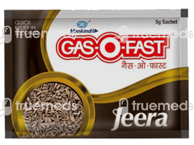 Gasofast Jeera Sachet 5 Gm - Uses, Side Effects, Dosage, Price | Truemeds