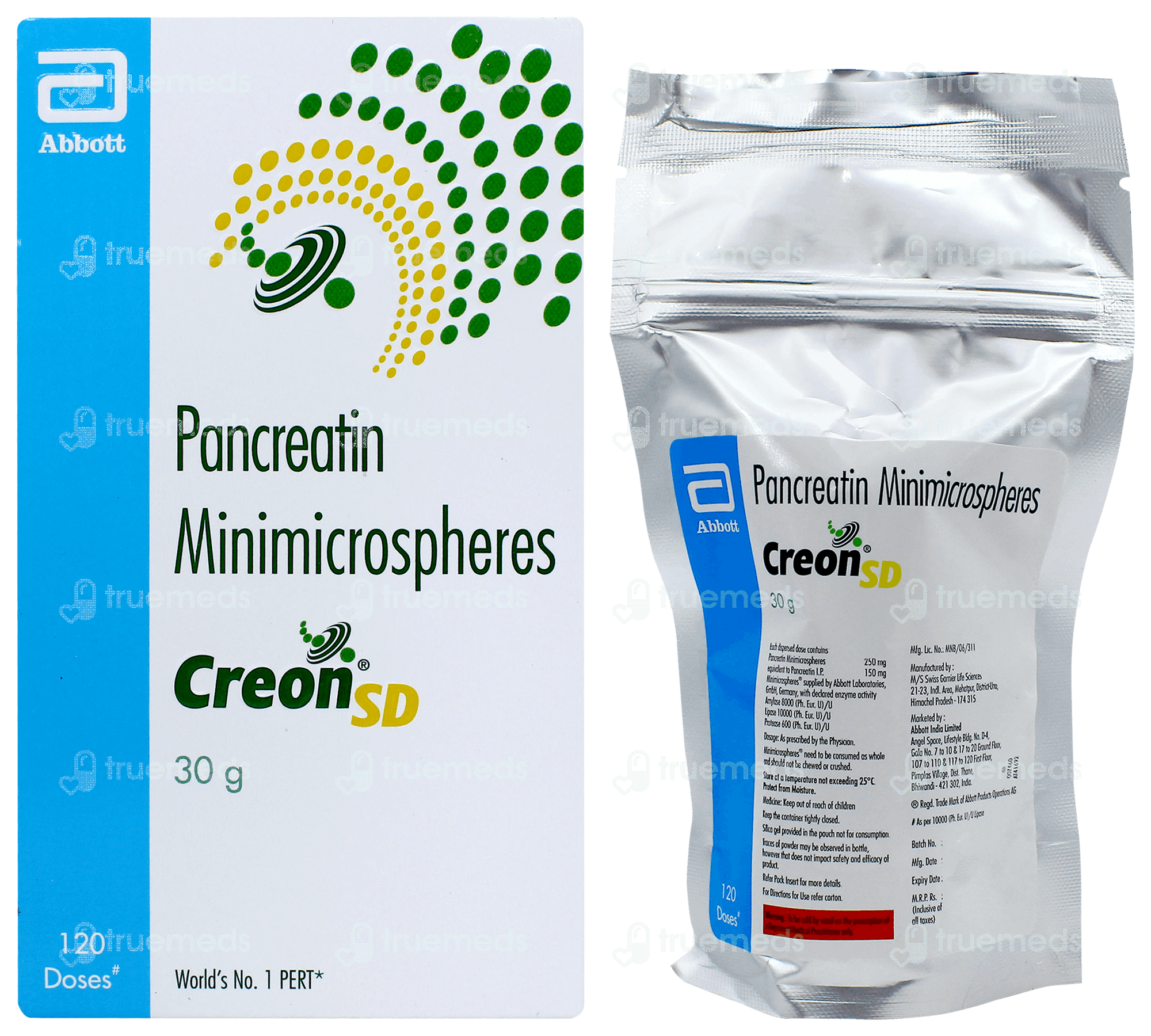 Creon Sd Minimicrospheres 150 Mg 30 Gm - Uses, Side Effects, Dosage ...