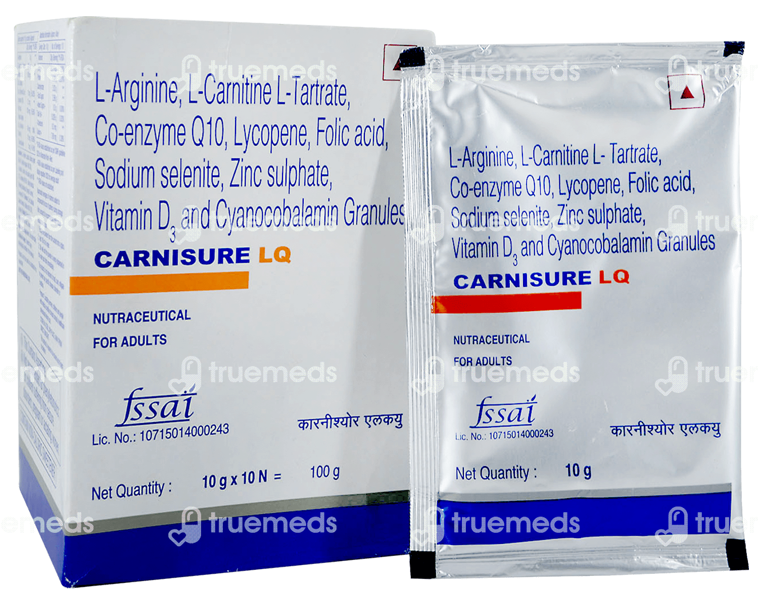 Carnisure Lq Powder 10 Gm Pack Of 10 - Uses, Side Effects, Dosage ...