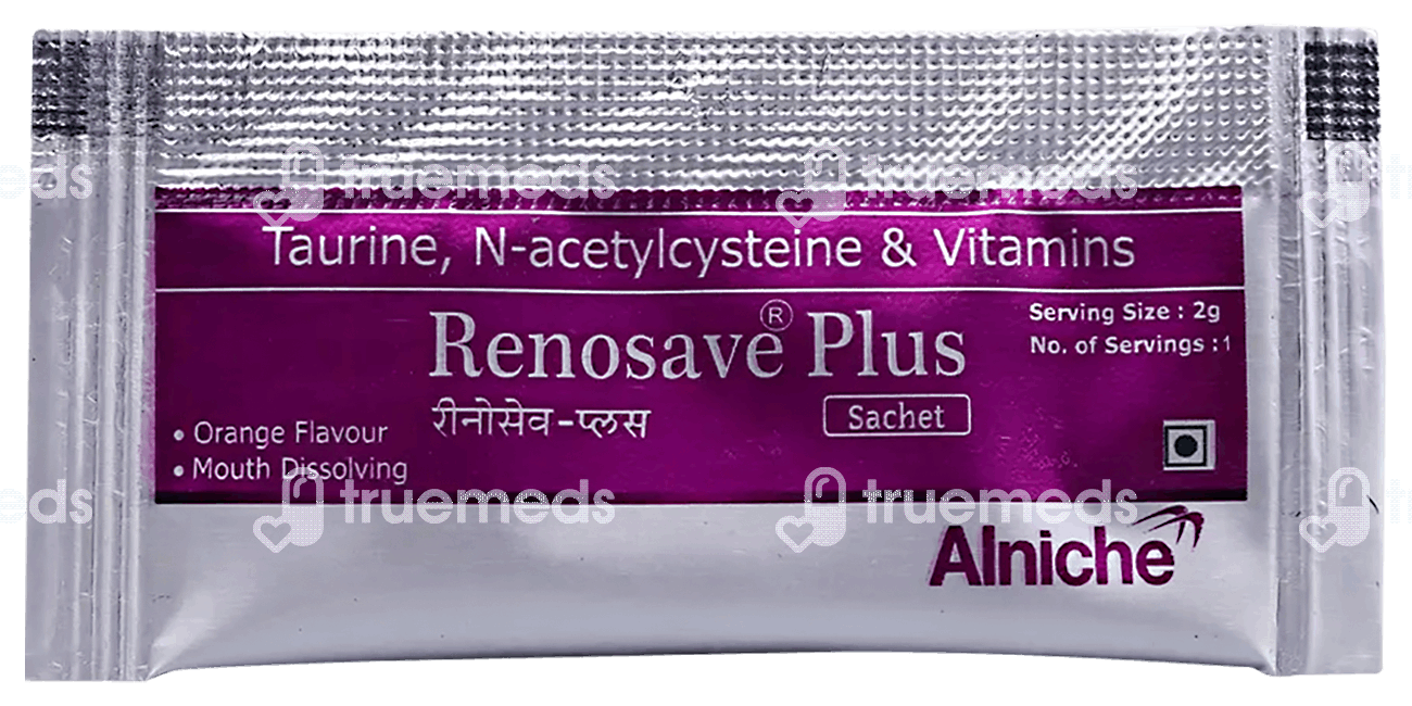 Renosave Plus Orange Flavoured Sachet 2 Gm - Uses, Side Effects, Dosage ...