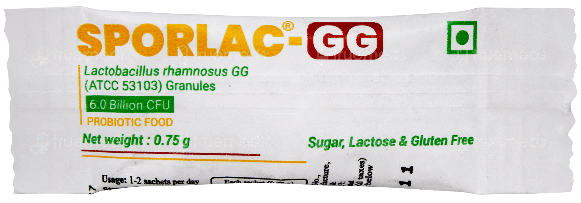 Sporlac Gg Sachet 10075 Gm - Uses, Side Effects, Dosage, Price | Truemeds