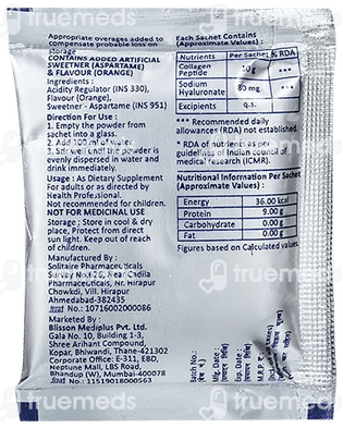 Stiffgon Orange Flavour Sugar Free Sachet 102 Gm - Uses, Side Effects ...