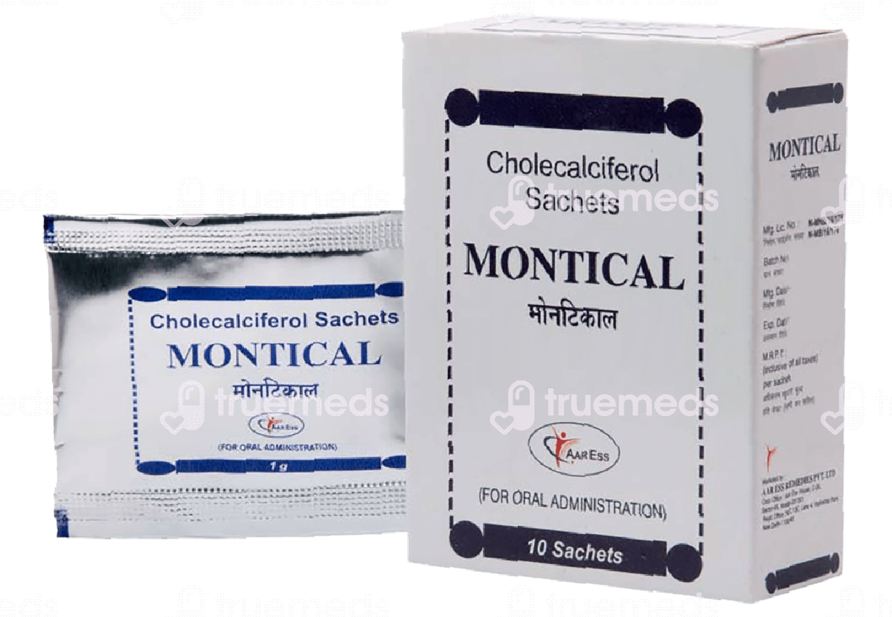 Montical Sachet 1 Gm - Uses, Side Effects, Dosage, Price | Truemeds