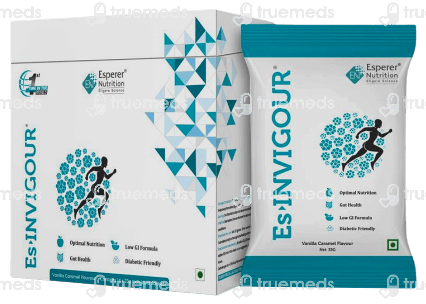 Es Invigour Vanilla Caramel Sachet 33 Gm Pack Of 14 - Uses, Side ...