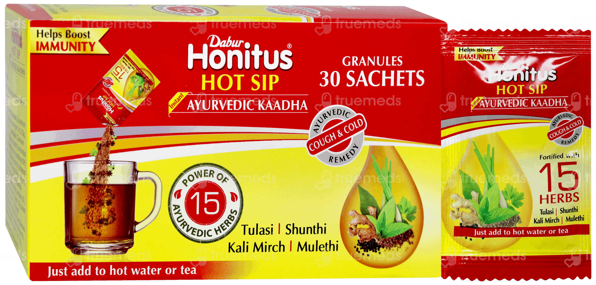 Dabur Honitus Hot Sip Sachet 4gm Pack Of 30 - Uses, Side Effects ...