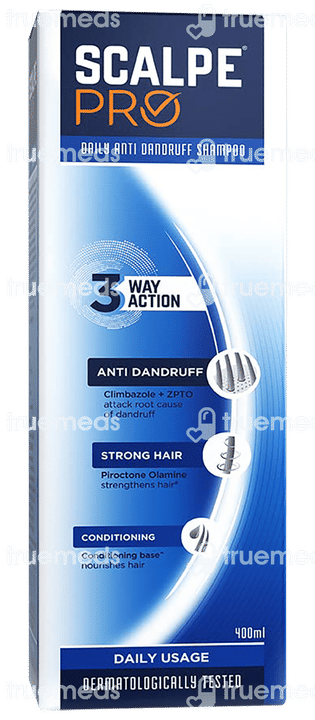 Scalpe Pro Daily Anti Dandruff Shampoo 400 Ml - Uses, Side Effects ...
