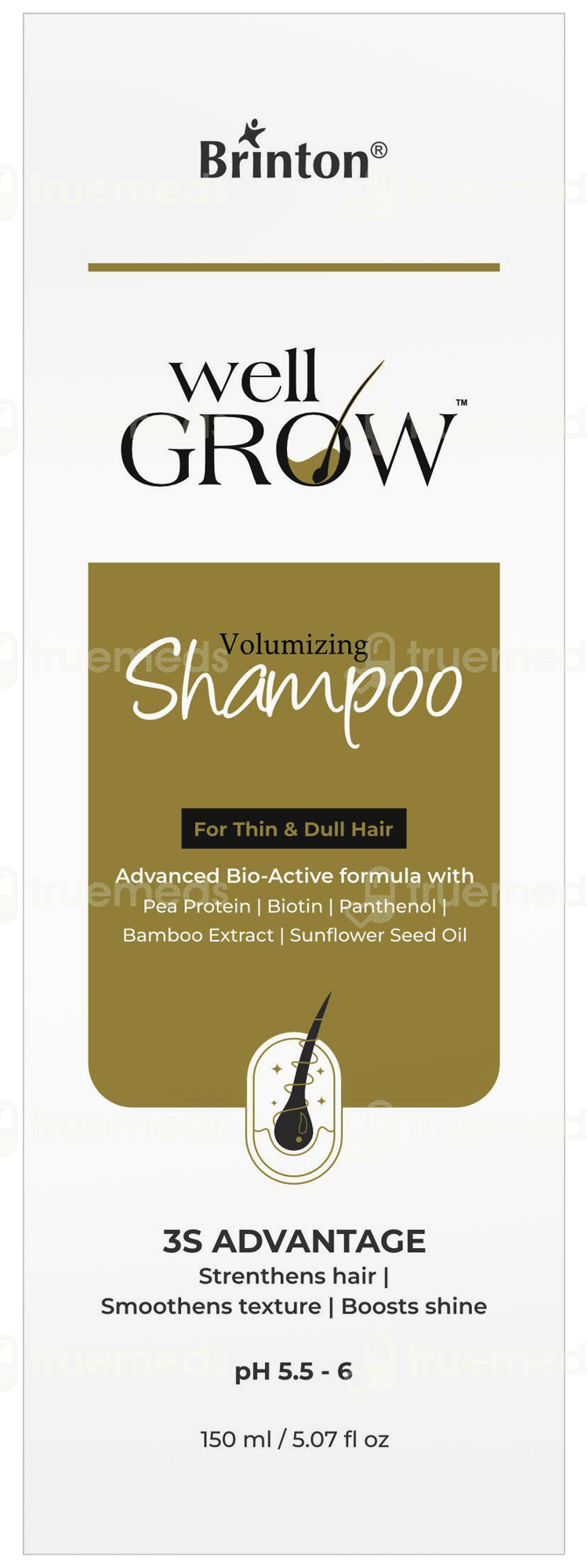 Brinton Well Grow Volumizing Shampoo 150ml - Uses, Side Effects, Dosage ...