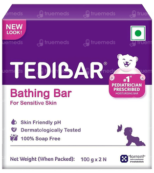 Tedibar Bathing Bar 100 Gm Pack Of 2 - Uses, Side Effects, Dosage ...