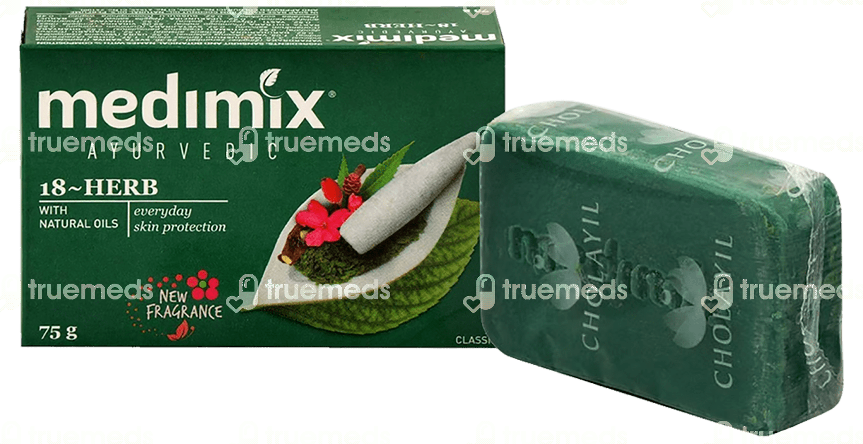 Medimix Ayurvedic 18 Herbs Soap 75 Gm - Uses, Side Effects, Dosage ...