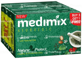 Medimix Ayurvedic 18 Herbs Soap 75 Gm Buy 3 Get 1 Free - Uses, Side ...