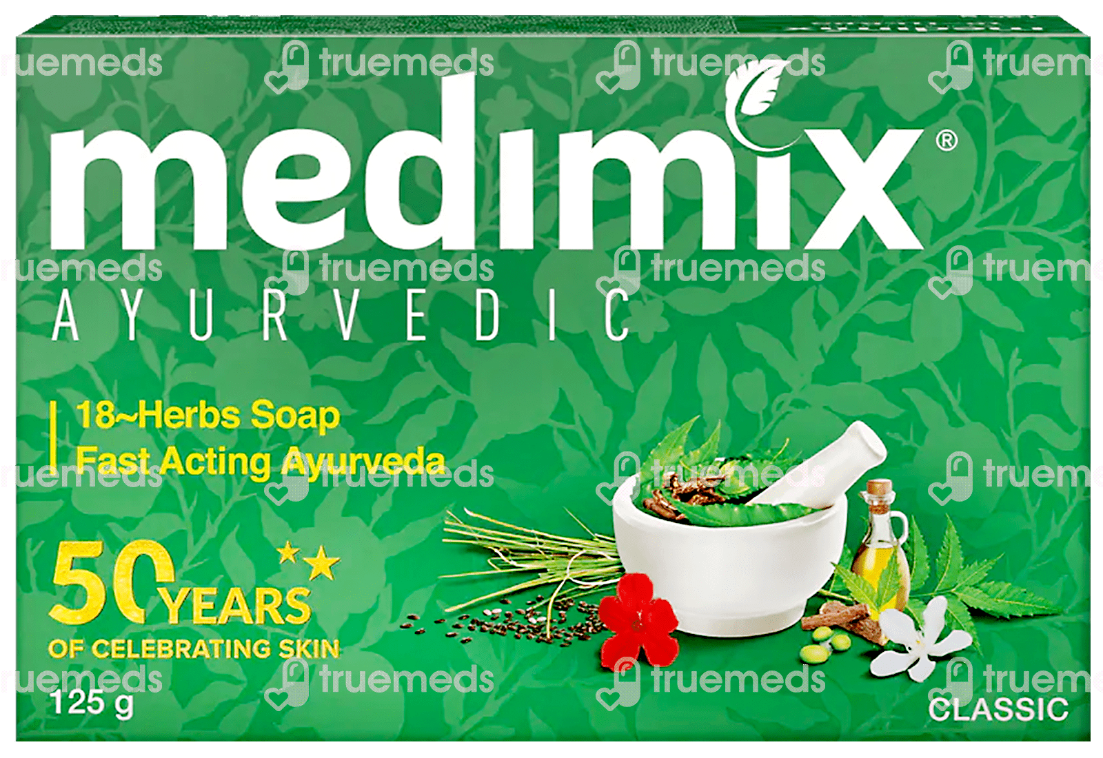 Medimix Ayurvedic 18 Herbs Soap 125 Gm - Uses, Side Effects, Dosage, Price | Truemeds