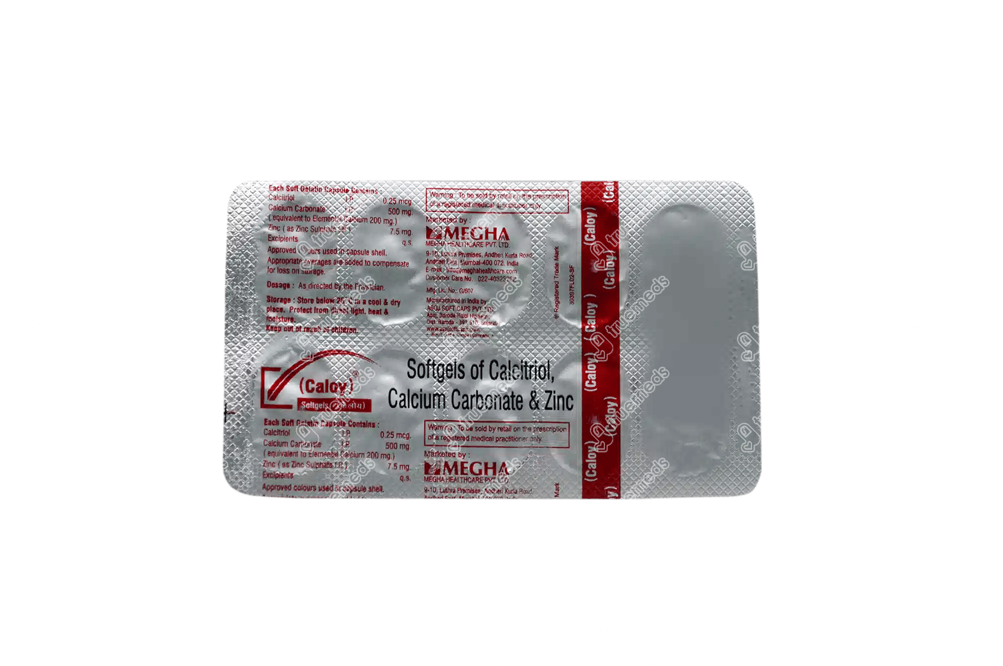 Caloy Softgel 10 - Uses, Side Effects, Dosage, Price | Truemeds